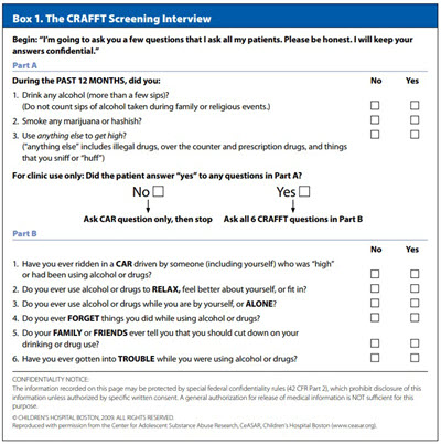 Example Subtance Use Screening Tools | eqipp.aap.org